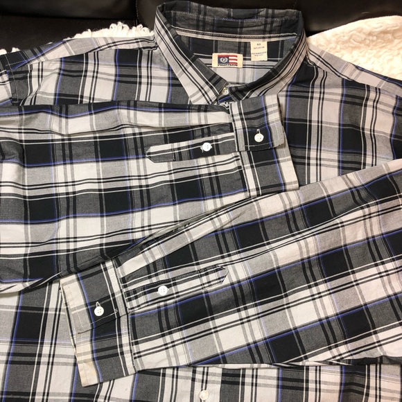 Phat Farm | Shirts | Phat Farm Men Plaid Button Up Logo Patches Shirt ...